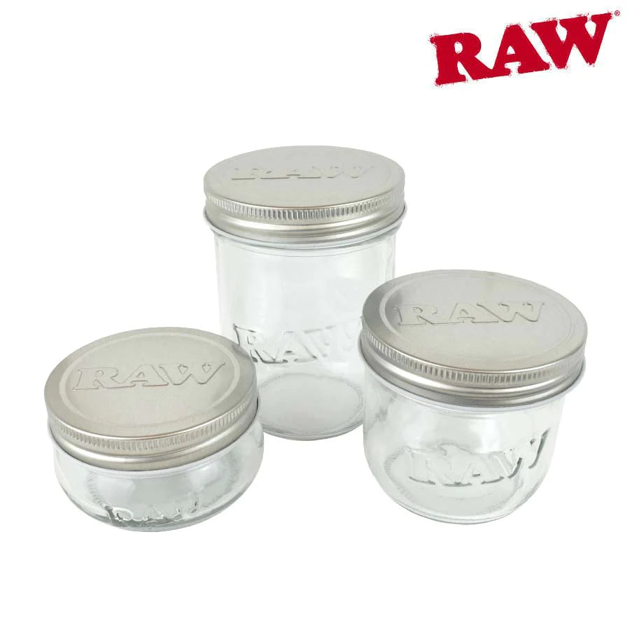 RAW Mason Jar with Tin Lid | HighJack – HighJack India