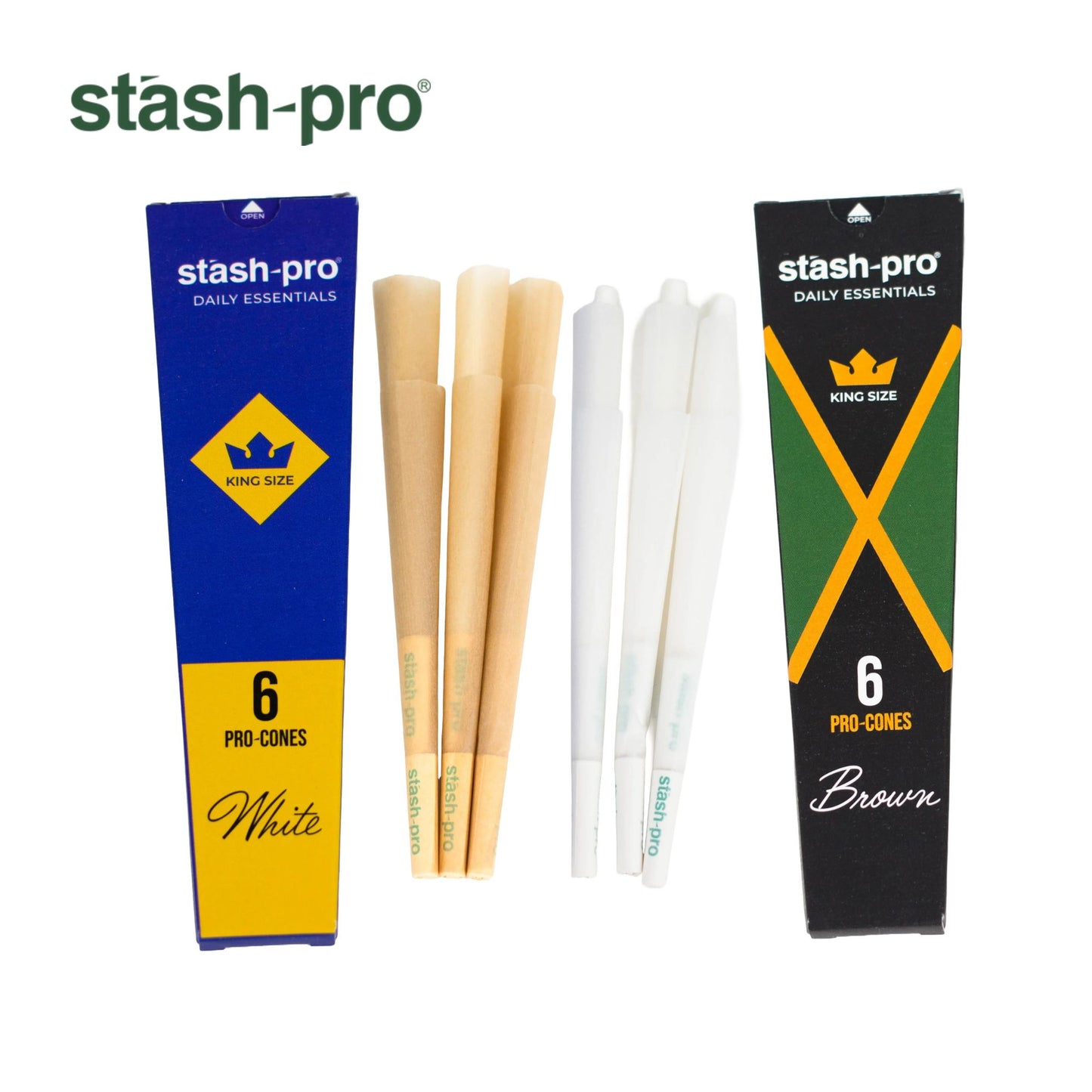 Stash-Pro King Size Pre-Rolled Cones - Pack of 6 – HighJack India